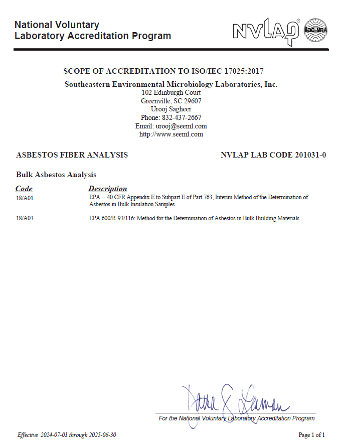 Accreditations – SEEML